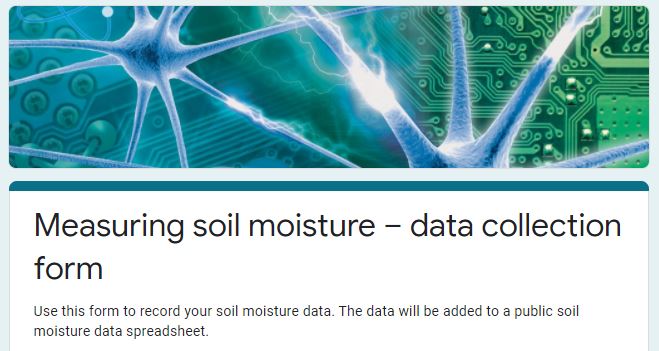 Measuring soil moisture – data collection form — Science Learning Hub