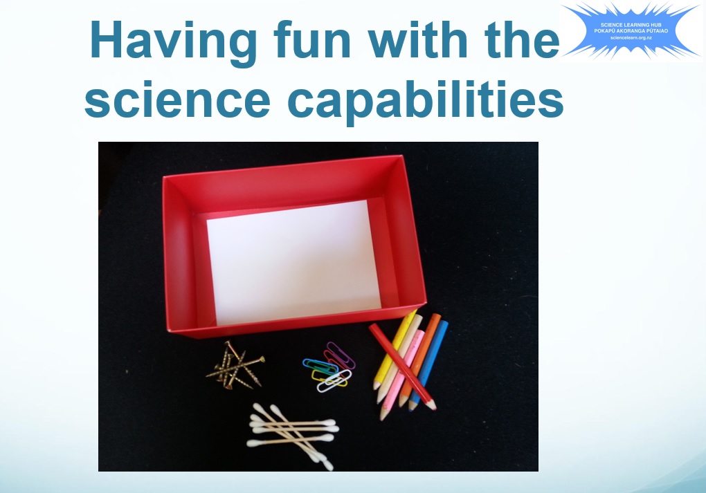 Having fun with the science capabilities – slideshow — Science Learning Hub