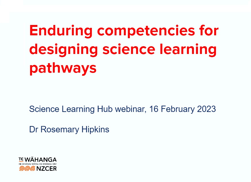 Enduring competencies for designing science learning pathways ...