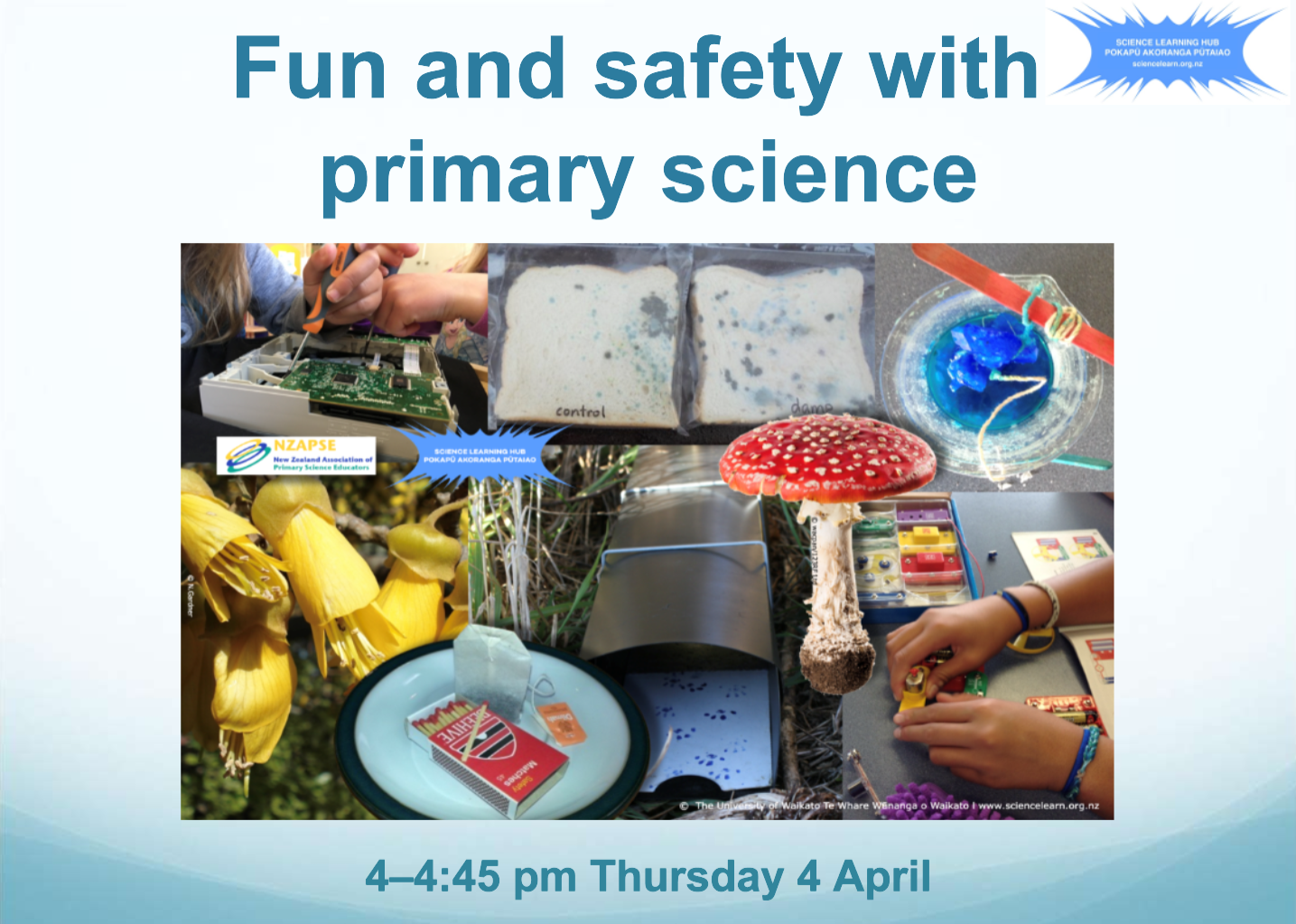 Fun and safety with primary science – Slideshow — Science Learning Hub
