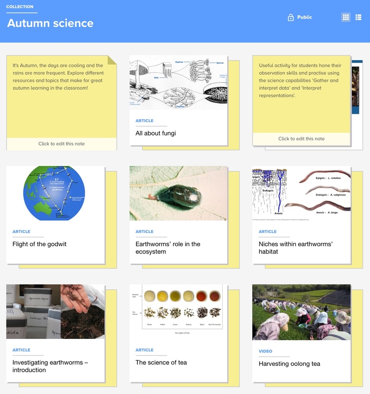 Curation with the Hub collections tool — Science Learning Hub