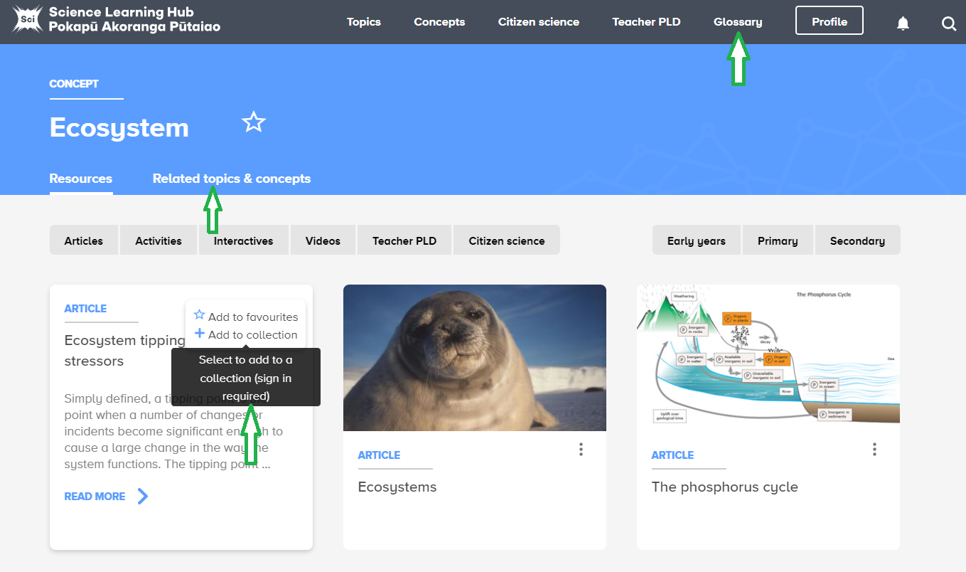 Enhancements and changes to the website — Science Learning Hub