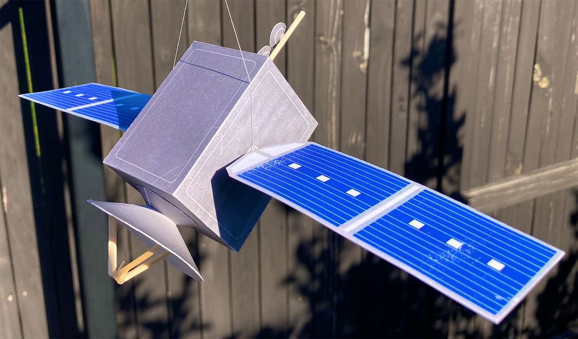 Completed model satellite — Science Learning Hub Completed model satellite — Science Learning Hub